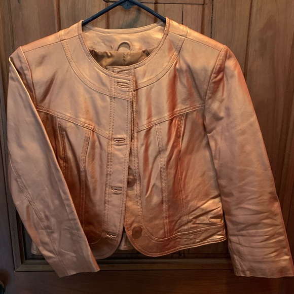 Jackets & Coats | Copper Colored Leather Jacket | Poshmark
